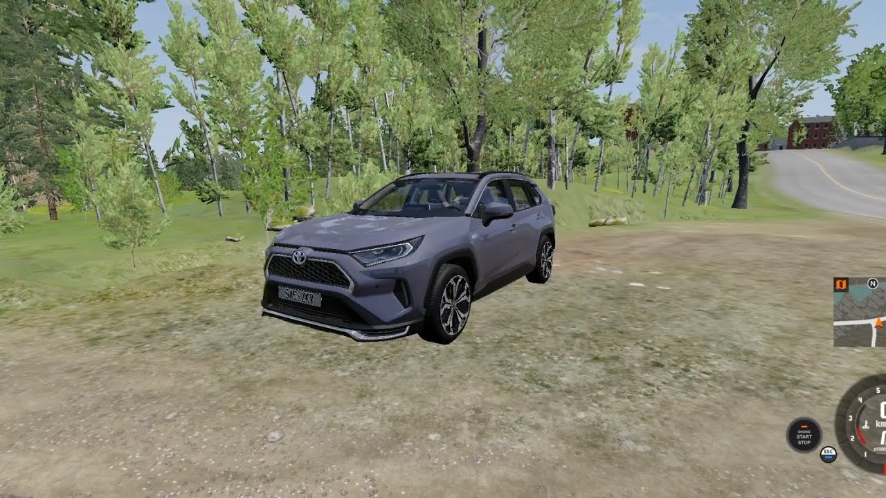 Toyota RAV4 2.5L (CVT) Hybrid (XA50) (Beamng Drive) - YouTube