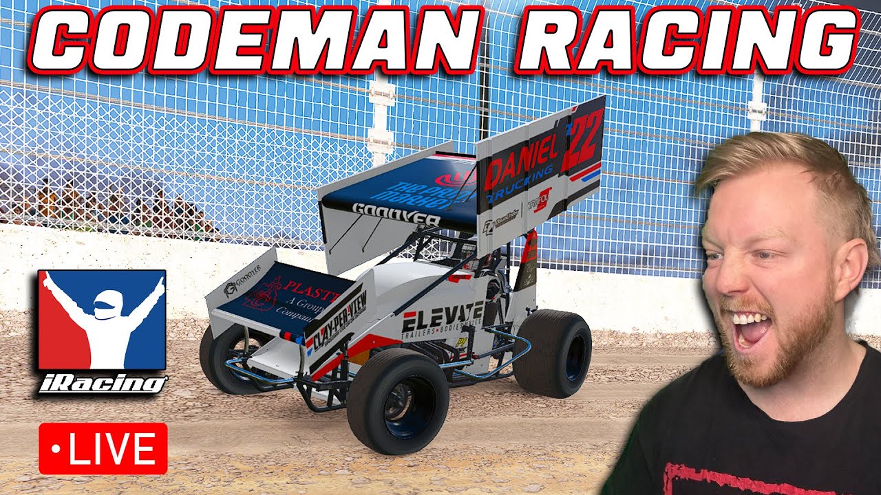 🔴LIVE - CODEMAN - iRacing - SPRINTCARS - YouTube