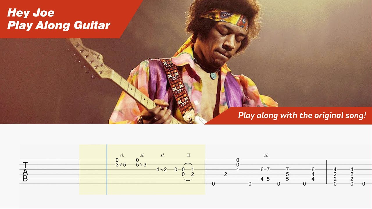 Hey Joe - Jimi Hendrix - Play Along Guitar - Interactive Tab and ...