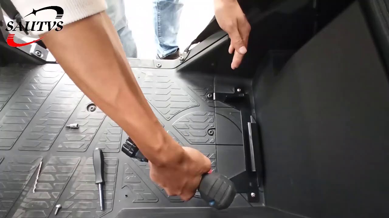 Installation of Under Seat Storage Box for Polaris Ranger XP 1000 - YouTube