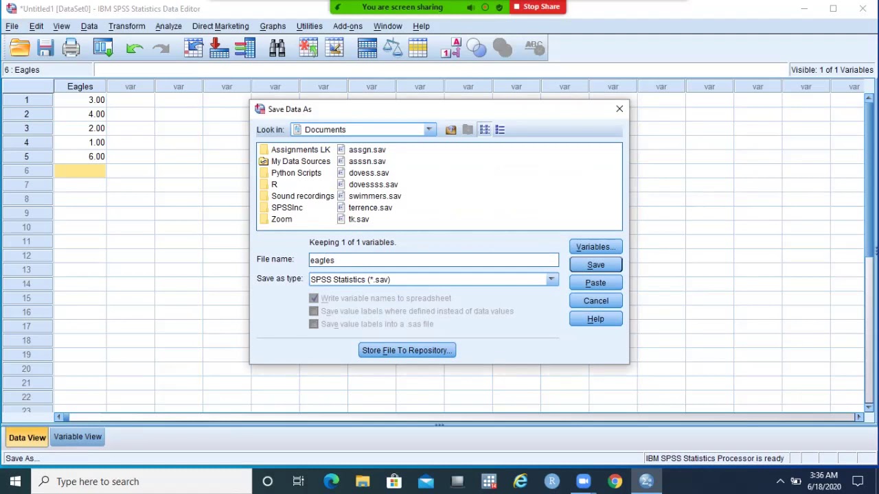 Introduction to SPSS - YouTube