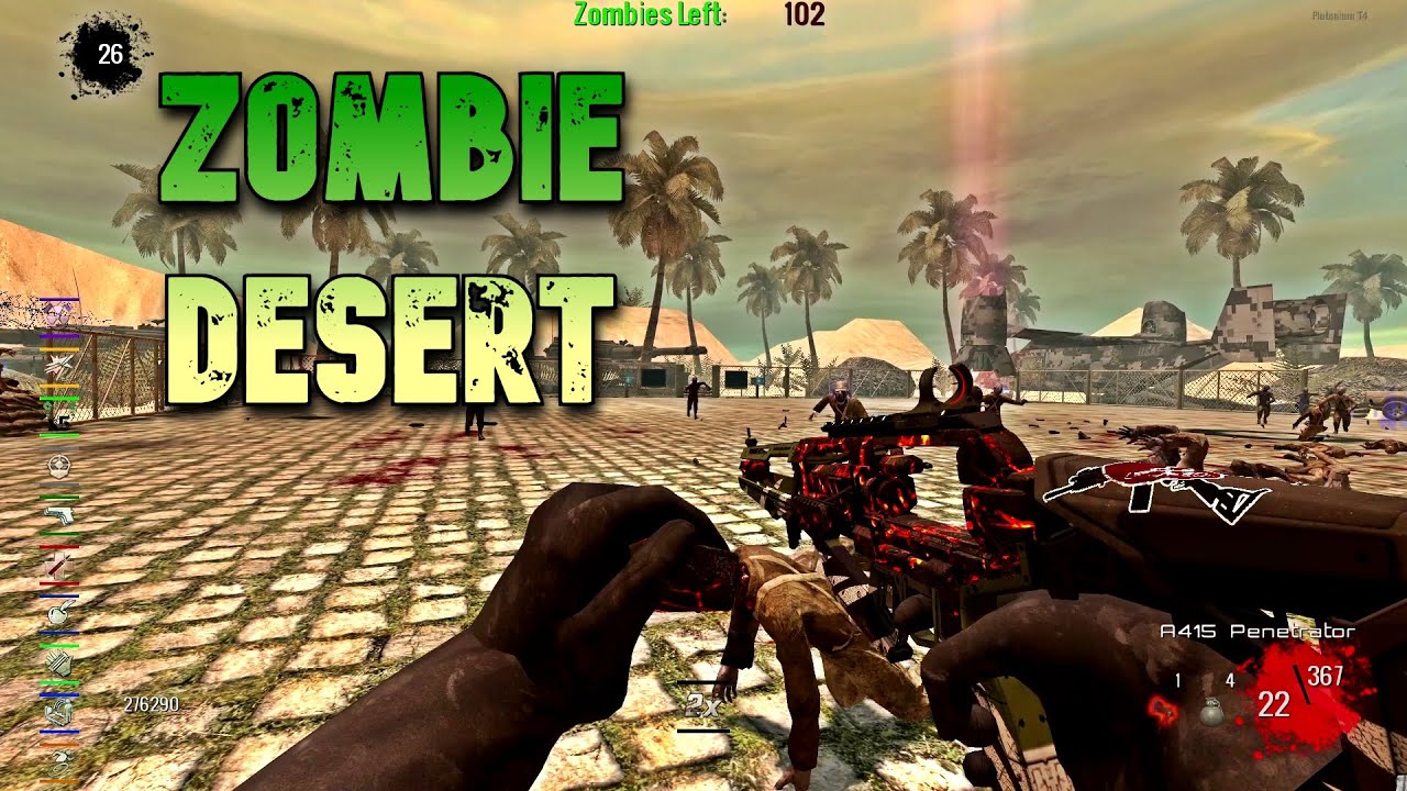 ZOMBIES DESERT EPIC MAP (waw ZOMBIES CUSTOM MAP) - YouTube