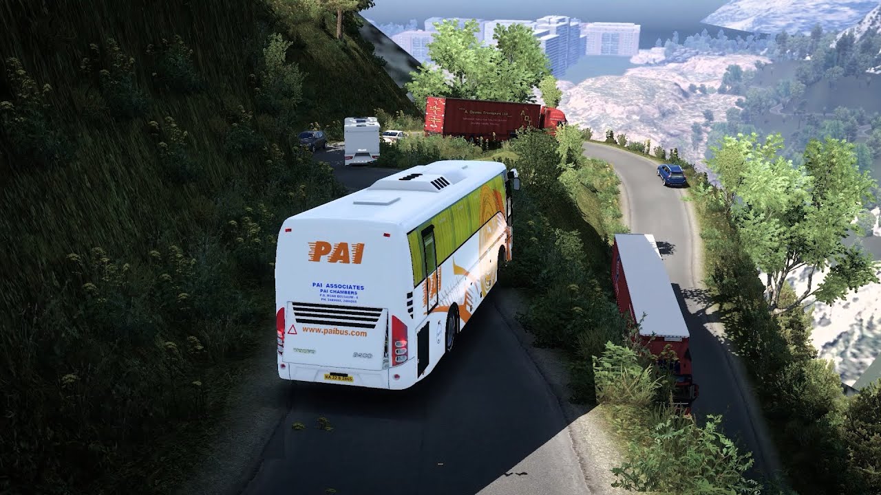 Hill Road Driving by Indian driver | Most scariest Road | Euro truck ...