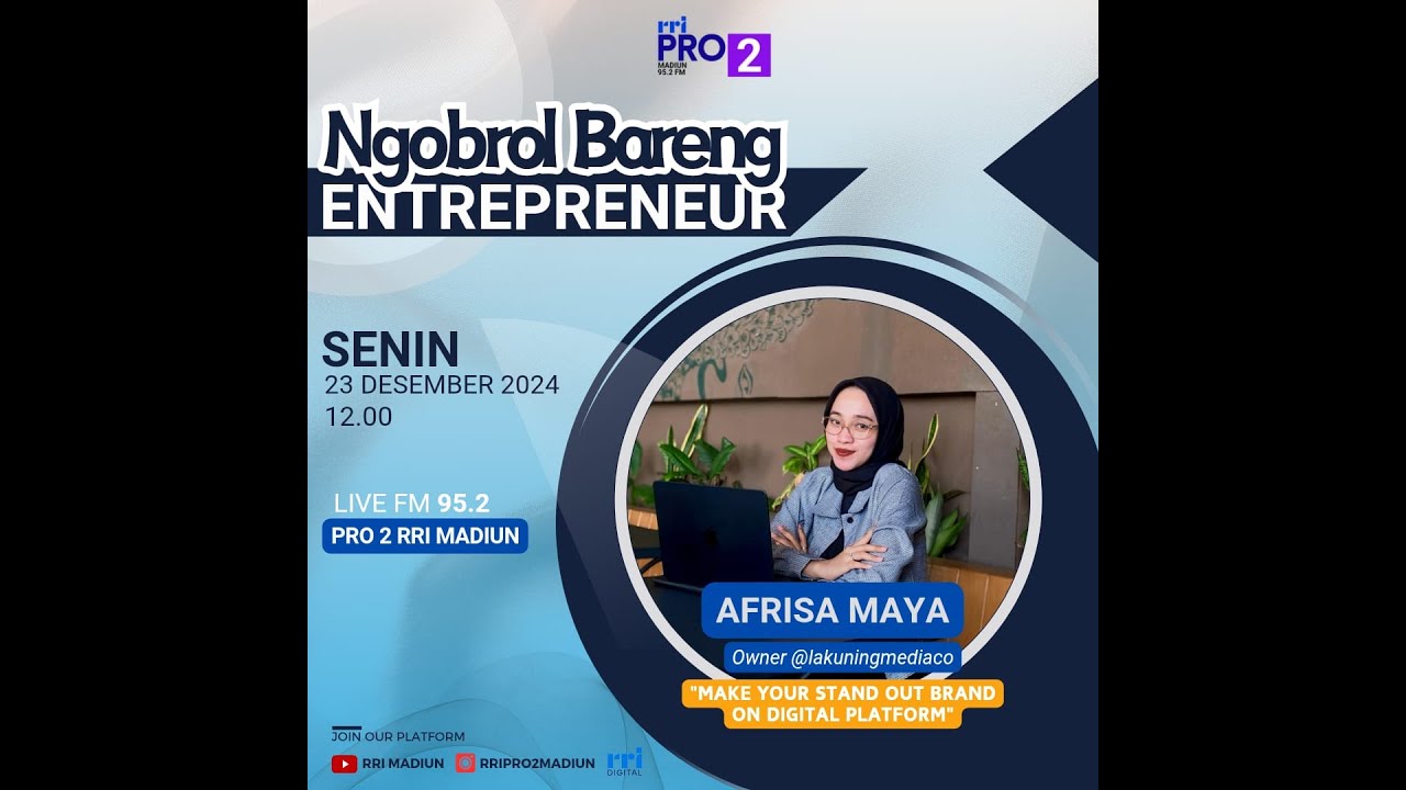 MAKE YOUR STAND OUT BRAND ON DIGITAL PLATFORM || ENTREPRENEUR MUDA RRI ...