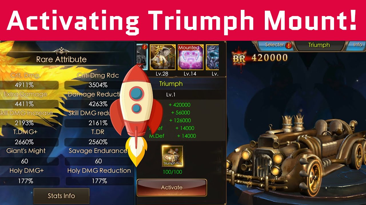 Activating Triumph - 10th Gold Mount - Legacy of Discord - Apollyon ...