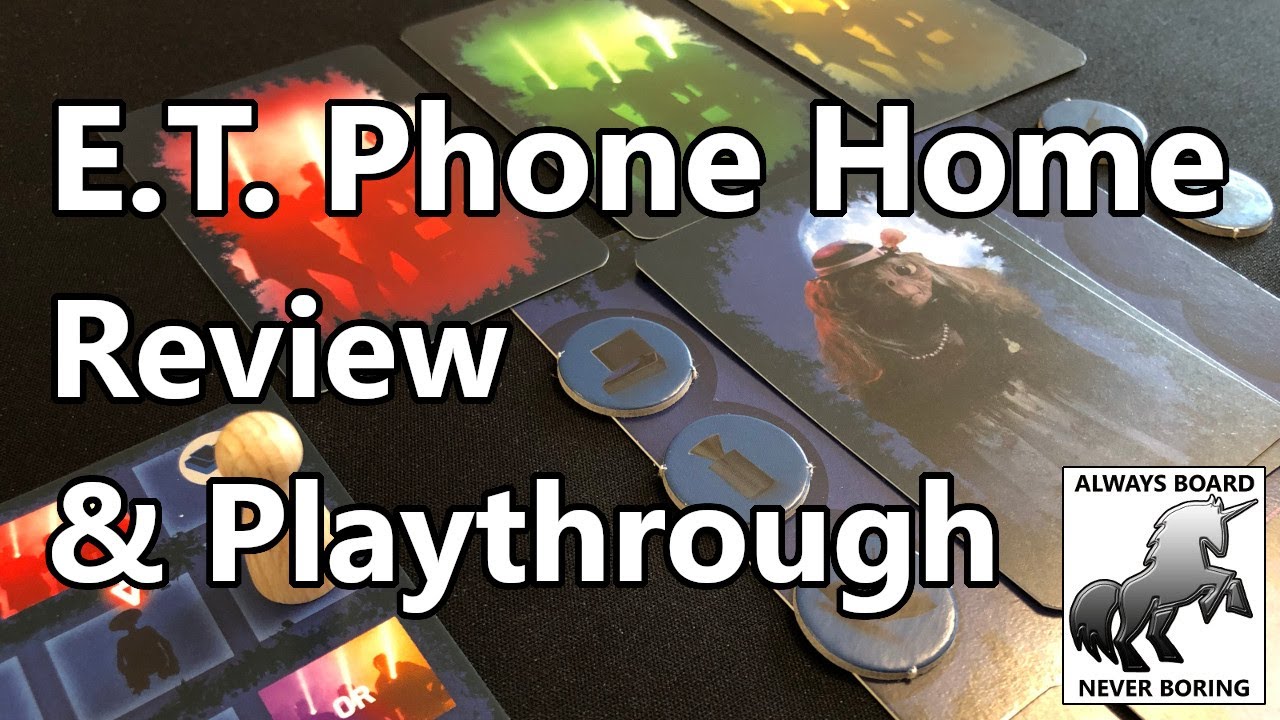 E.T. The Extra-Terrestrial ET Phone Home Card Game Playthrough & Review ...