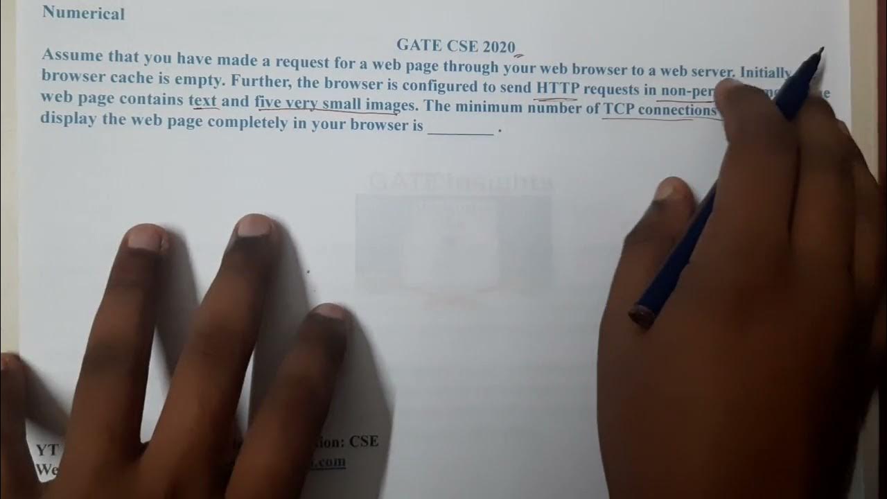 GATE CSE 2020 || Computer Networks || GATE Insights Version: CSE - YouTube