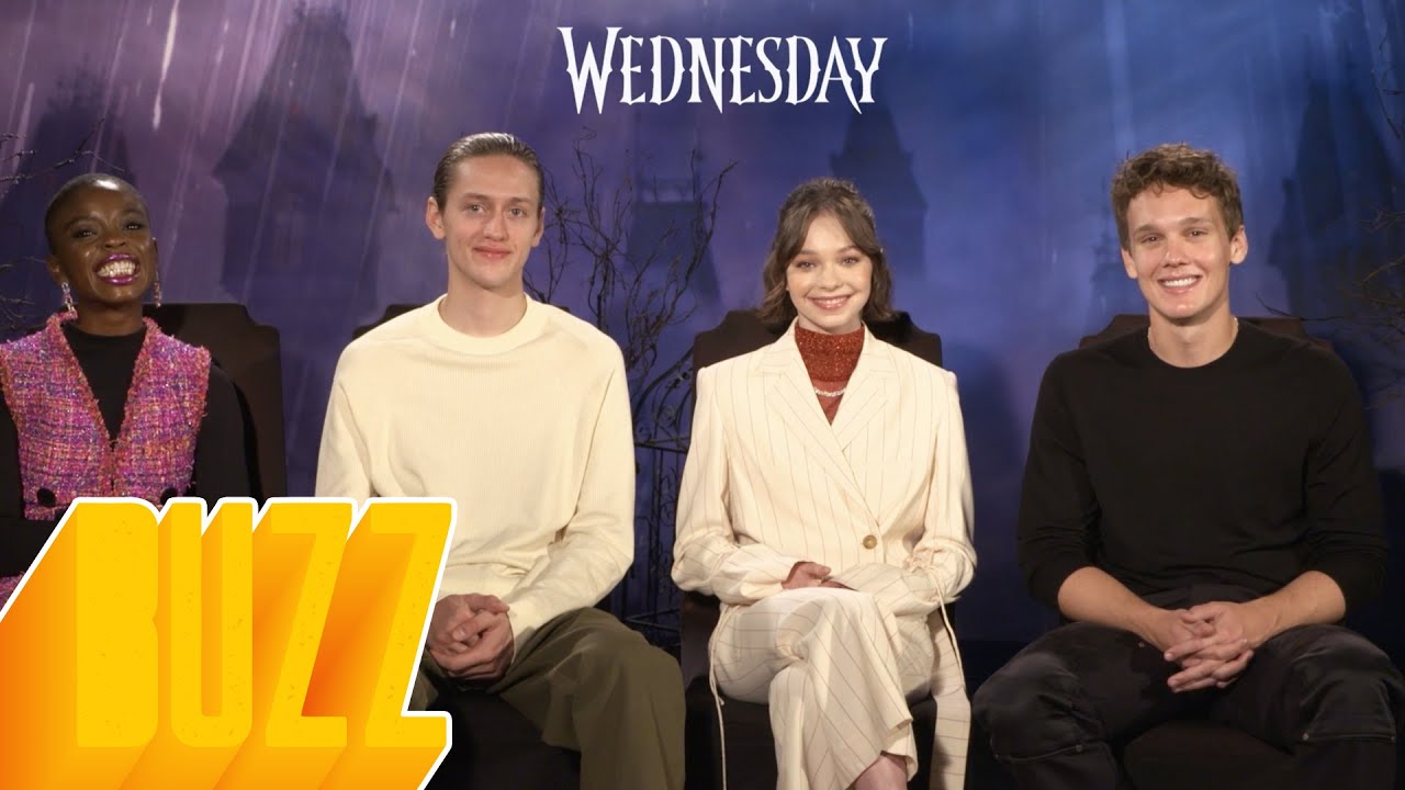 The Cast of Wednesday Talks Working With Jenna Ortega, Tim Burton ...