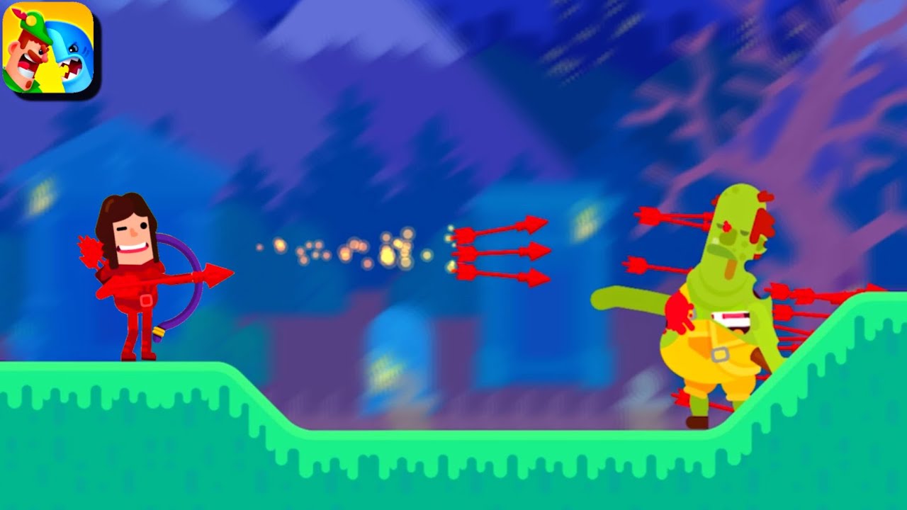 Ultimate Bowmasters Hunger Girl vs Zombies🧟‍♀️ Gameplay - YouTube