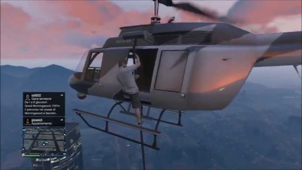 GTA 5 Online come calarsi dall'elicottero - YouTube