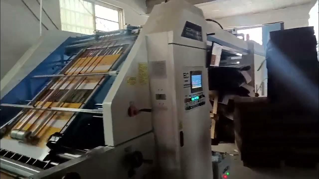 ZGFM automatic fltue laminating machine with video monitor/litho laminator/Contraencoladoras ...