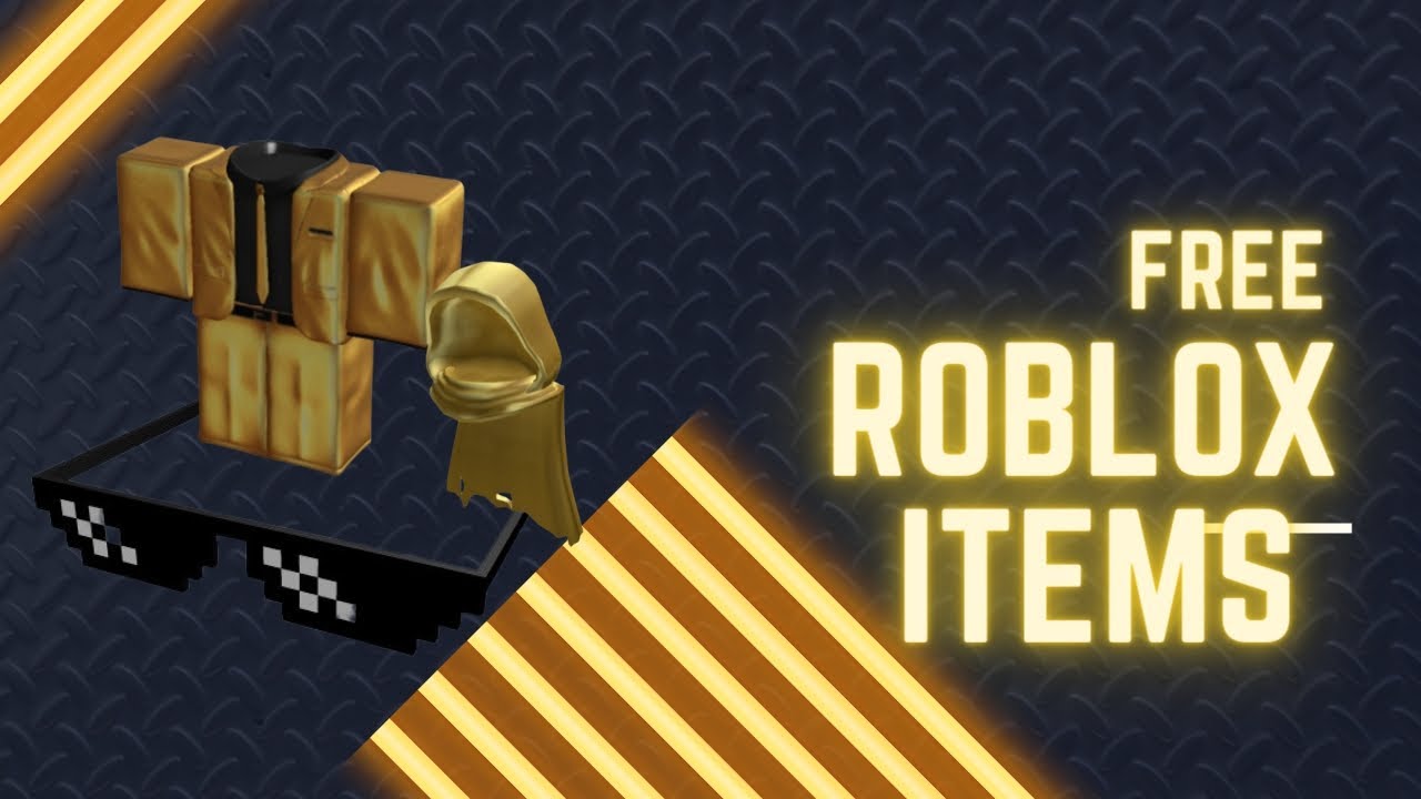 Free roblox items 😱#roblox #free #gold #golden - YouTube