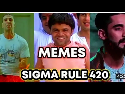 SIGMA RULE 420 | Memes | DROPOUTERE I Rajpal Yadav and Akshay kumar # ...