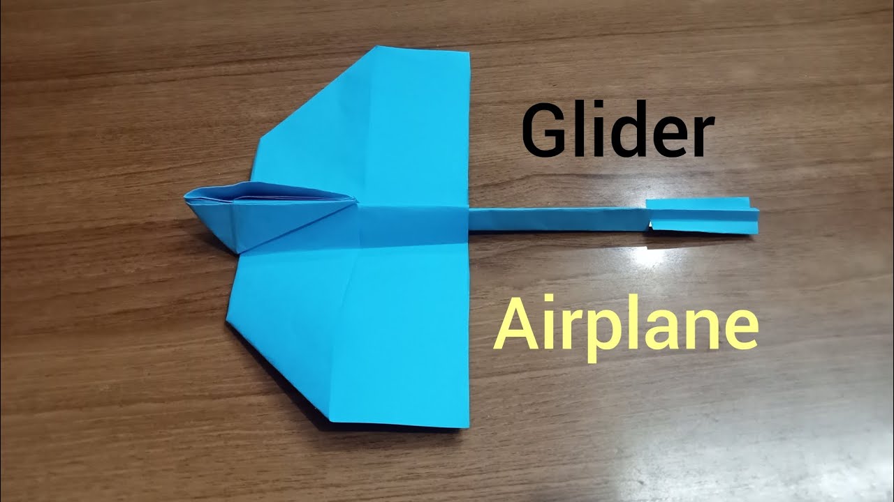 Easy Glider Paper Airplane| Tutorial| How To Make Paper Glider Airplane ...