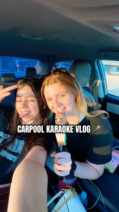 CARPOOL KARAOKE VLOG 😁🎤😂 #vlog #shorts #funny #bestfriend #karaoke #carpoolkaraoke - YouTube