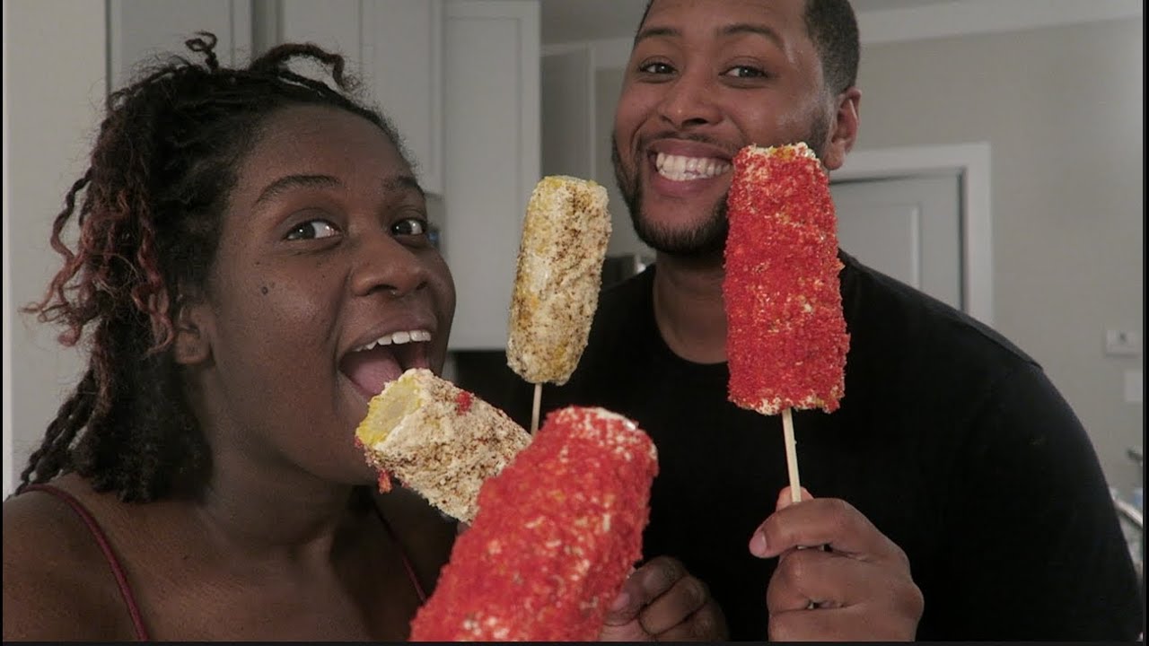 HOW TO MAKE HOT CHEETOS ELOTES !!!! | COOKING WITH BABE! - YouTube