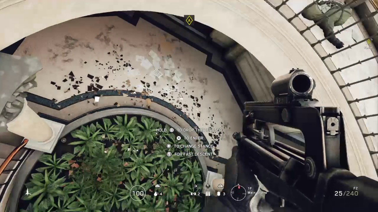 Tom Clancy's Rainbow Six® Siege_Flying body - YouTube