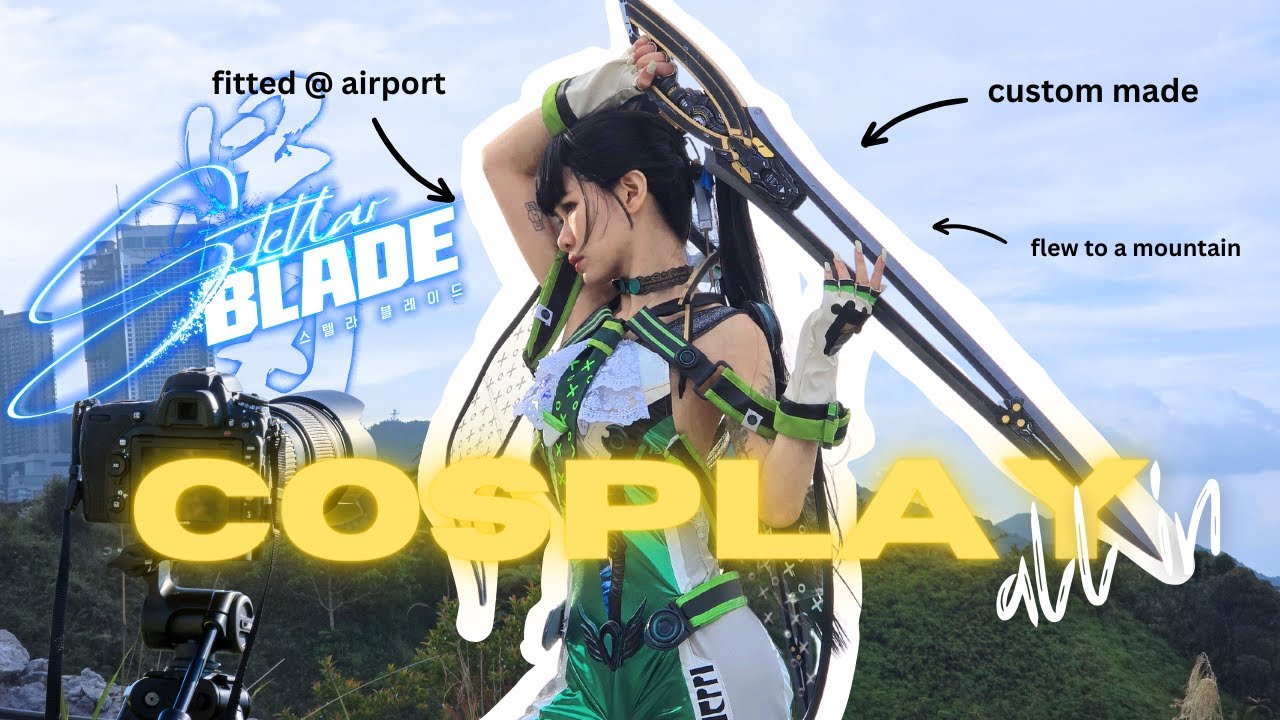 CRAZIEST COSPLAY PHOTOSHOOT ?! 🗡️🎮 | Stellar Blade EVE shoot in KL ...