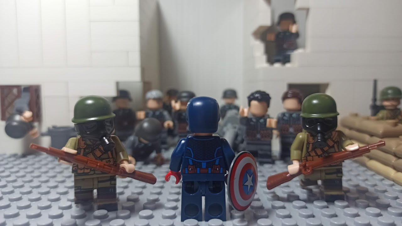 Captain America vs Nazi Zombie Apocalypse (Special Halloween) - Lego ...