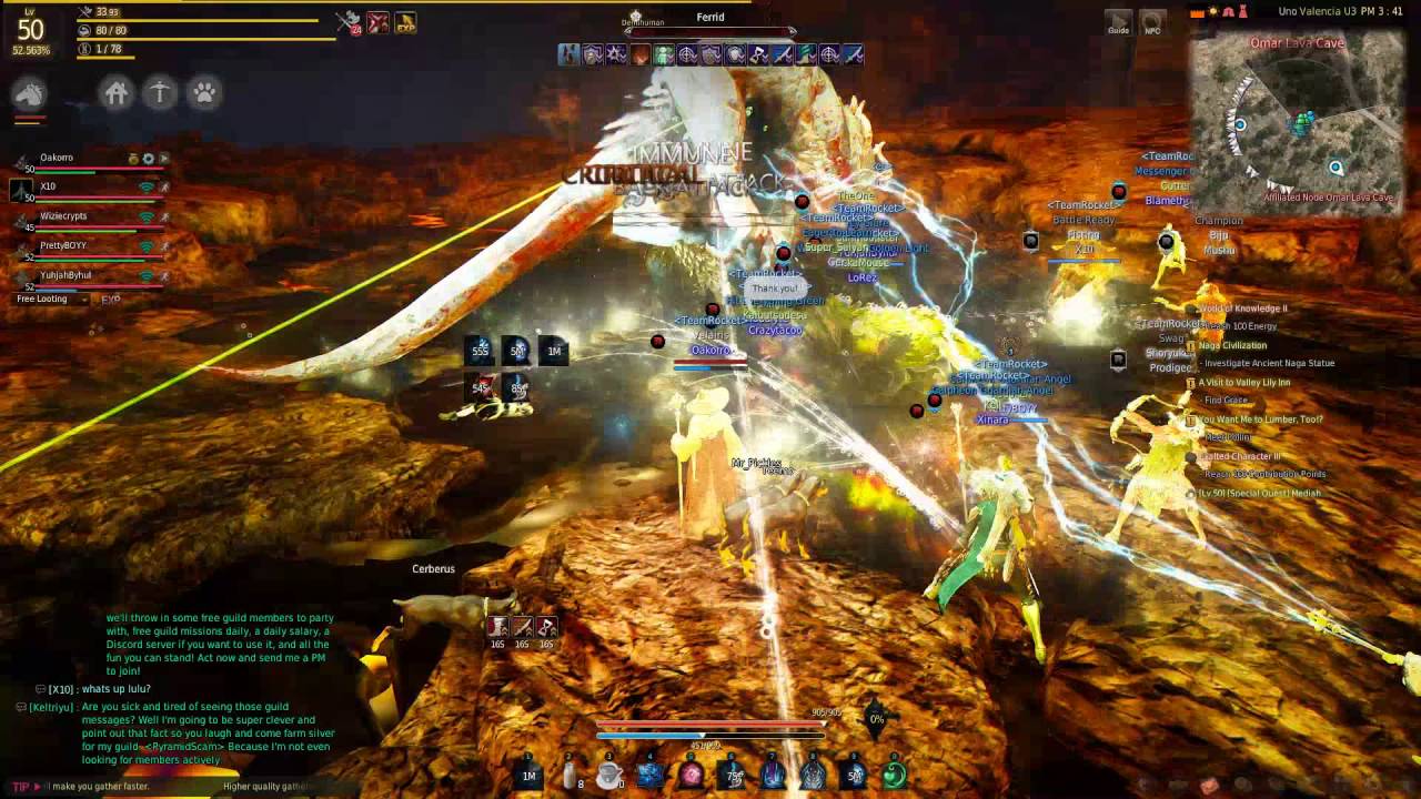 ( Black Desert Online ) - Epic Guild Boss Fight, Wizard PoV ( Guild ...
