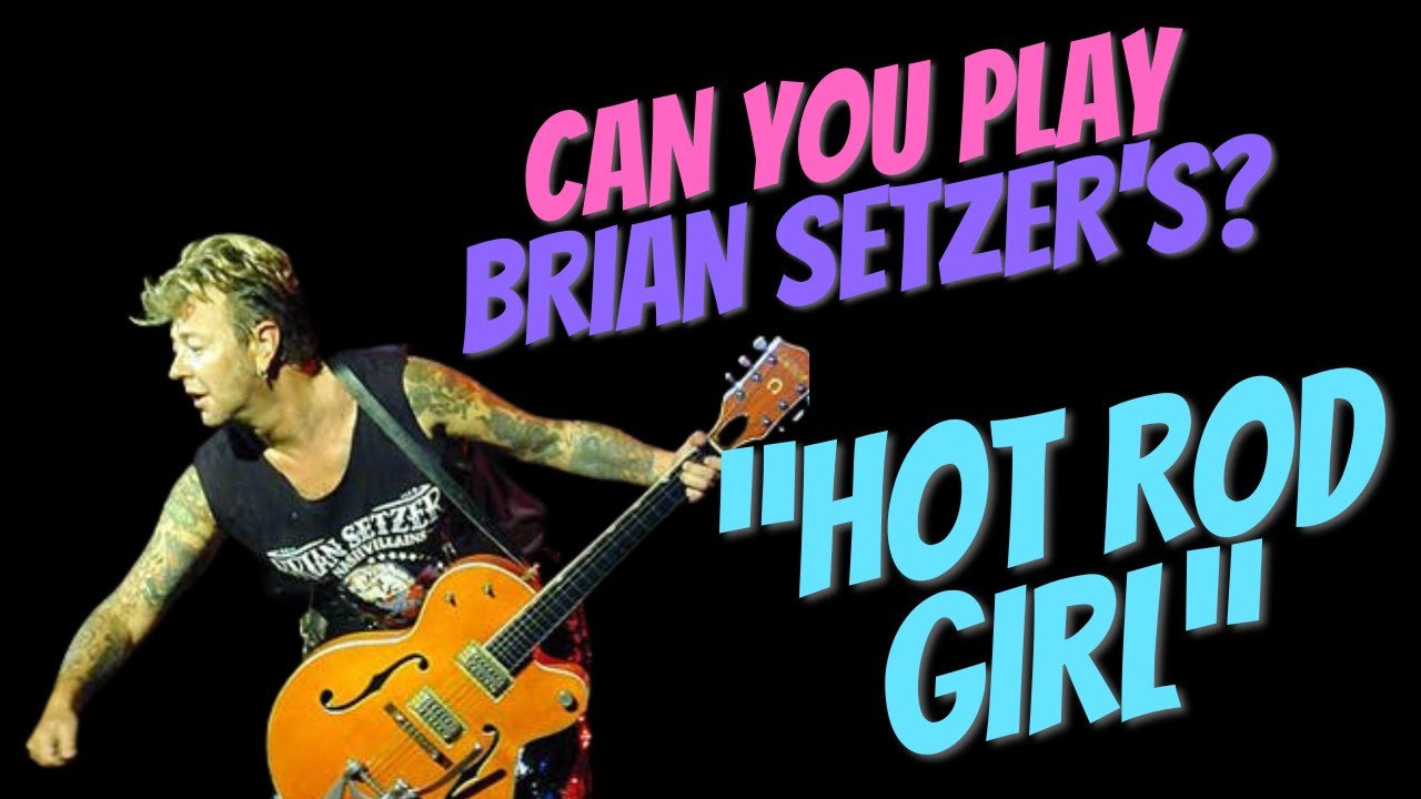 Learn Brian Setzer's "Hot Rod Girl" Guitar Intro! #guitarlesson # ...