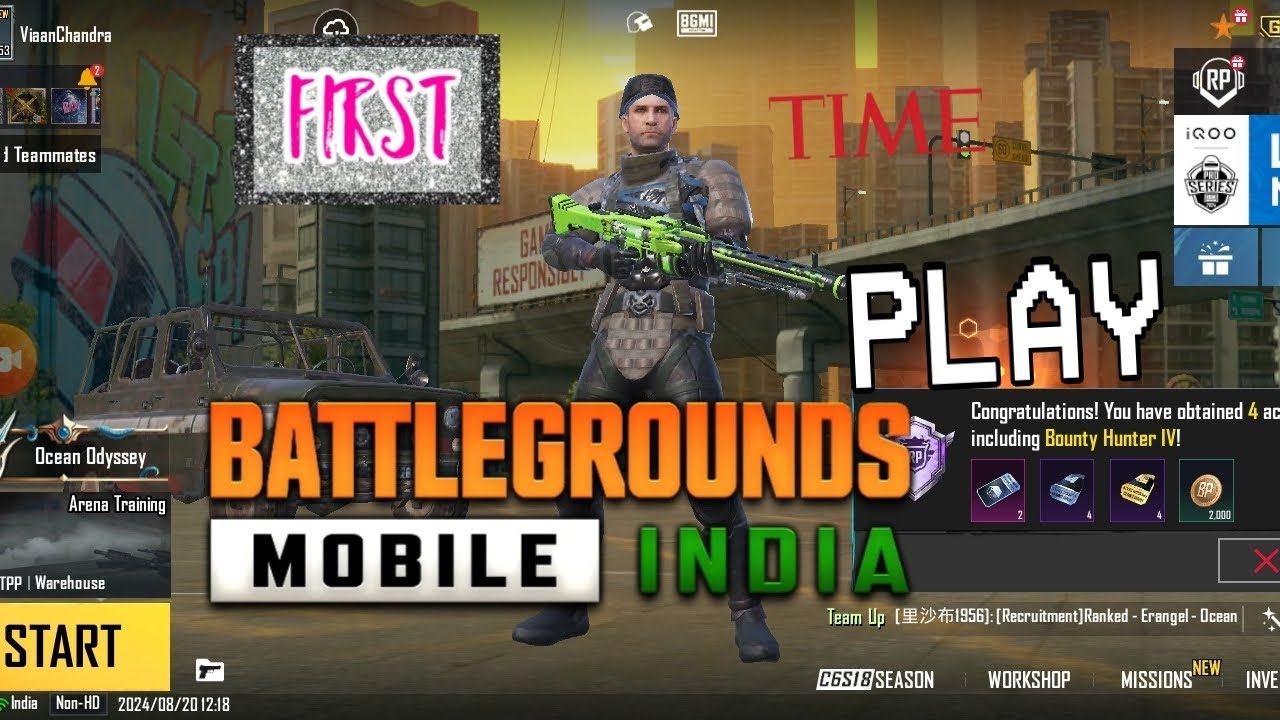 first time i play bgmi - YouTube