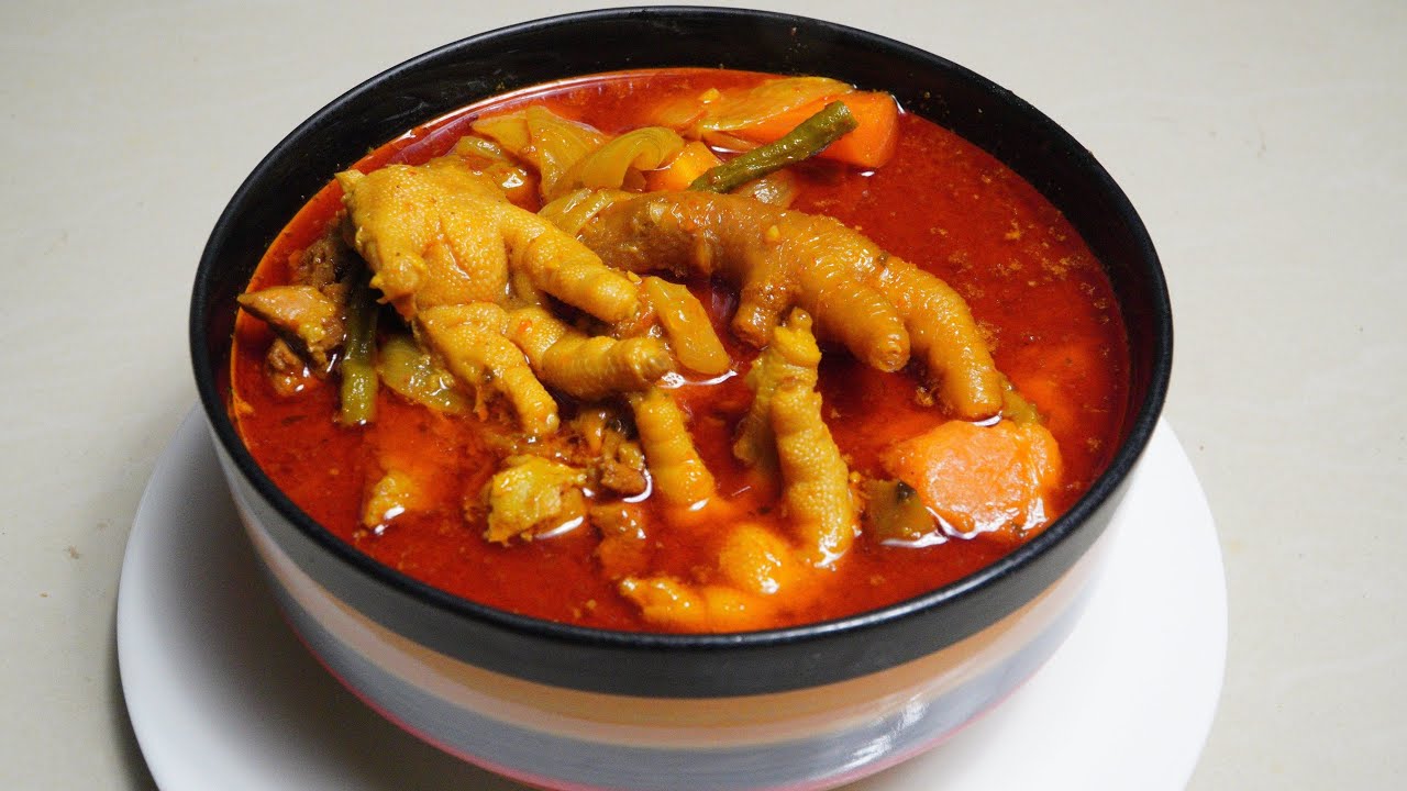 Chicken Feet Curry Cooking, ASMR Curry Cooking, How To Cook Curry Soup ...