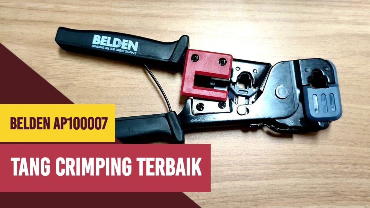 Tang Crimping RJ45 Terbaik Belden AP100007 - YouTube