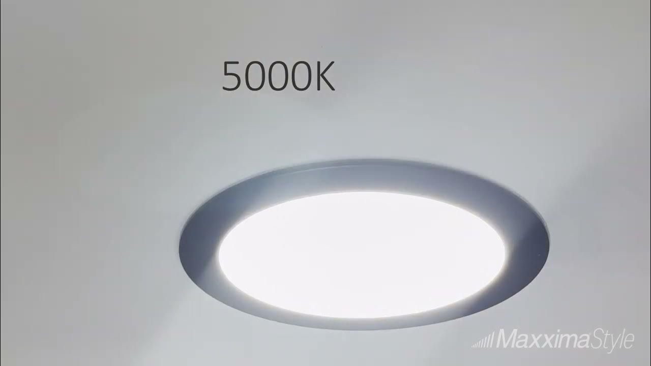 Maxxima 8 In Slim Round Recessed Led Downlight Youtube