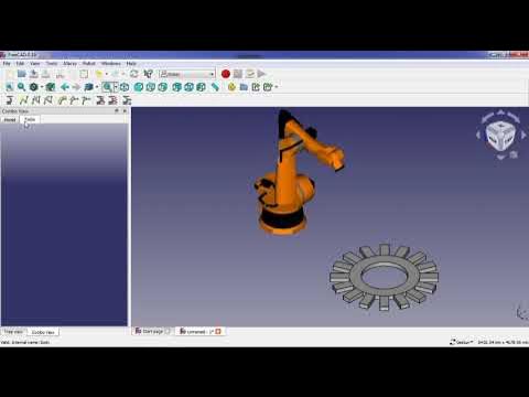 freeCAD Robot cog part1/2 - YouTube