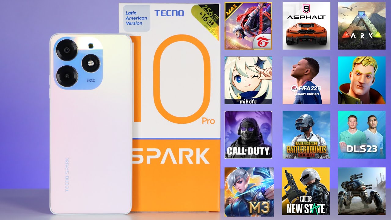 Game Test TECNO SPARK 10 Pro 8GB/256GB in +12 Games Android Fortnite ...