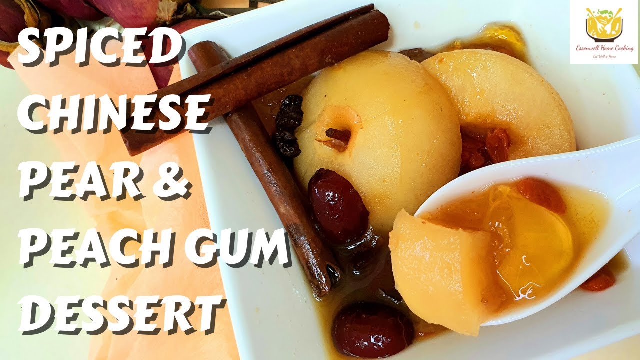 Collagen Peach Gum Chinese Pear Dessert Soup 😋 - YouTube