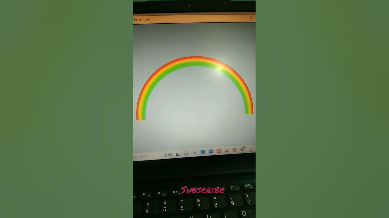Rainbow Using Python Idle Coding Python Viral Pythonprogram Computerscience Youtube