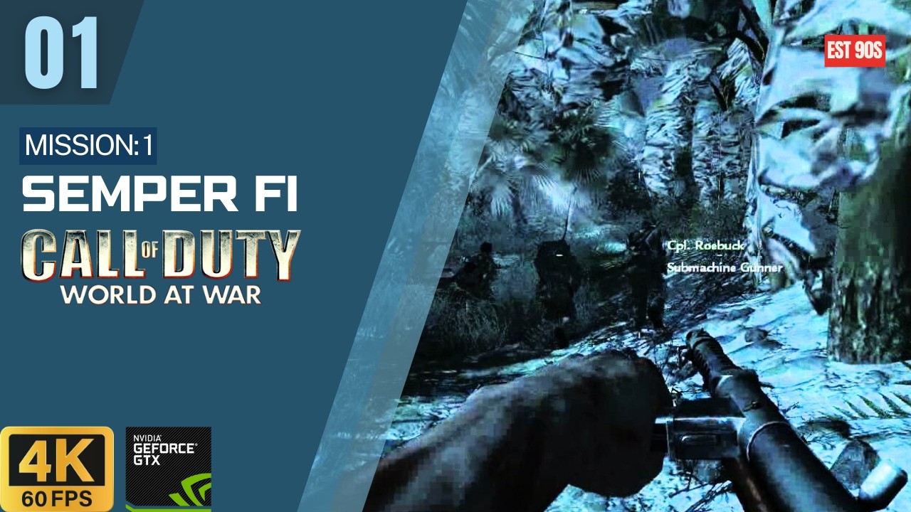 Semper Fi: Mission 1 - The Battle Begins - Call of Duty: World at War ...