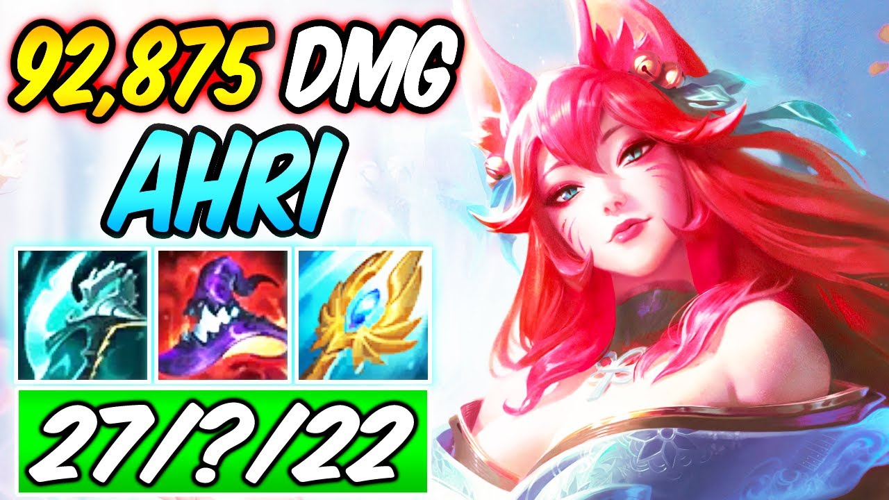 MY DIAMOND AHRI MID HAS LEGENDARY BURST | 92,875 DMG | New Build ...