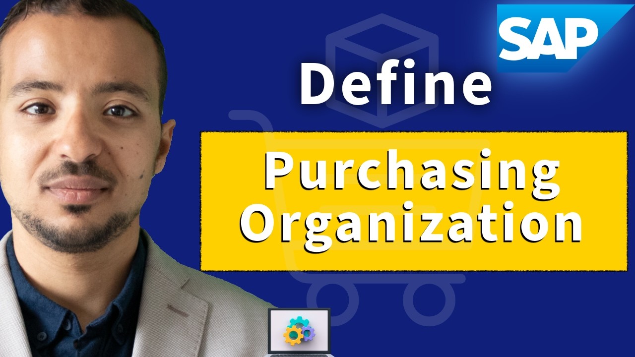 Configure SAP: Define Purchasing Organization - YouTube