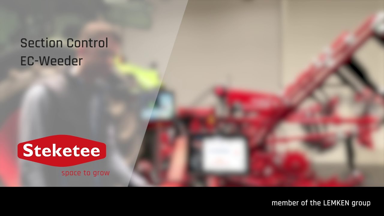 Steketee EC-Weeder Section Control - YouTube