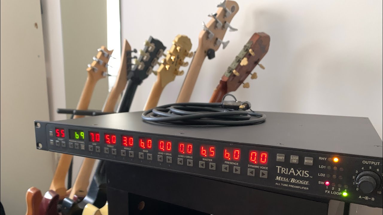 Trying out my new Mesa Boogie Triaxis Preamp (room mic) - YouTube