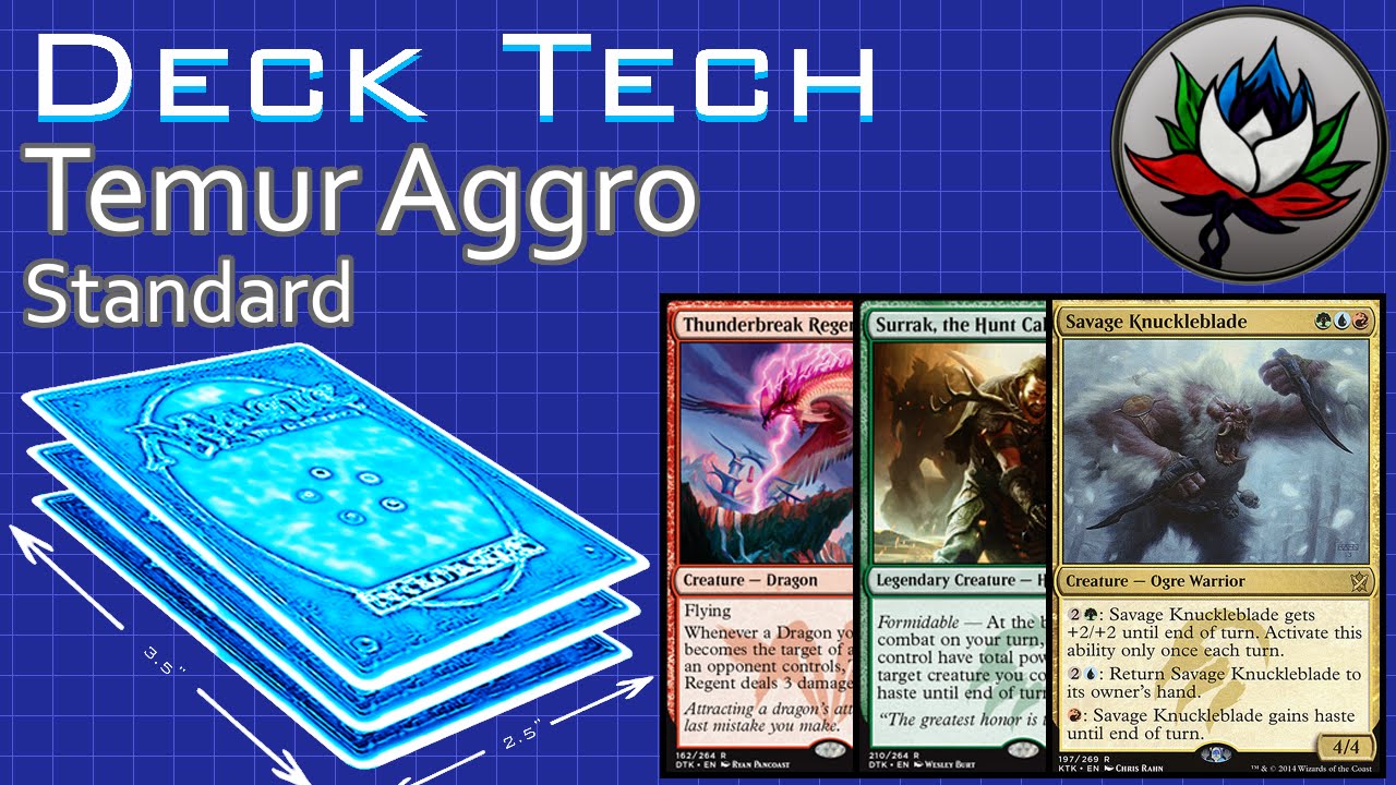Temur Aggro Standard Deck Tech – Dragons of Tarkir – MTG! - YouTube