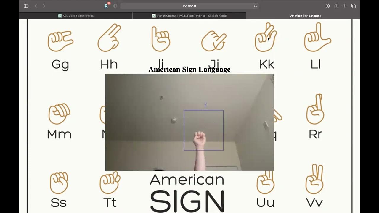 American Sign Language Recognition Demo Video - YouTube