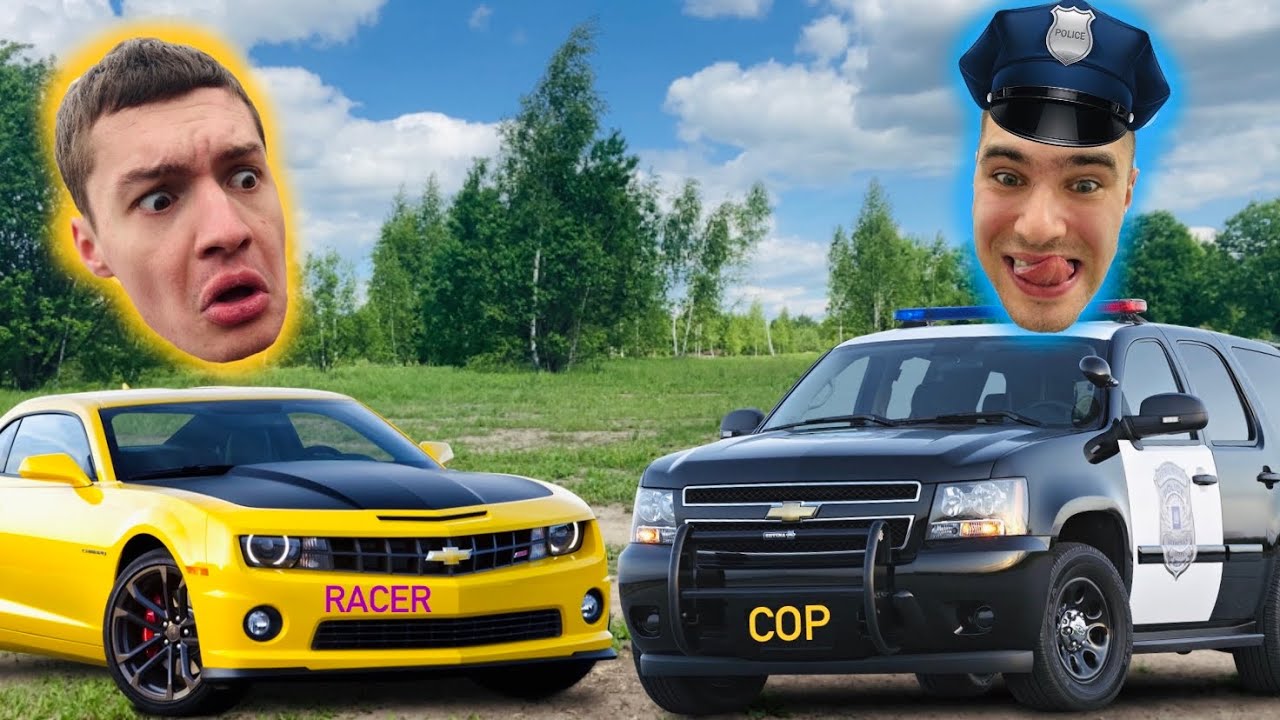 The cheerful cop started chasing after Mr. Joe - YouTube