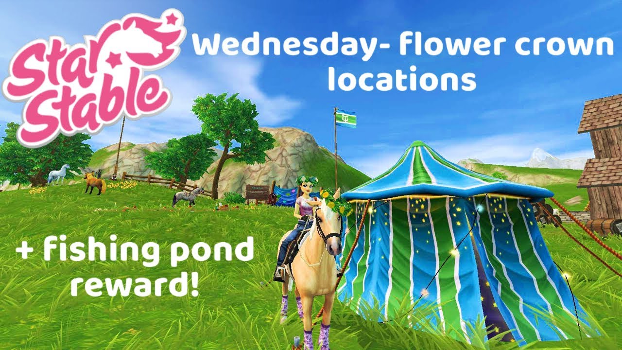 Star Stable - Wednesday - Midsummer Flower Crown Locations + Fishing ...