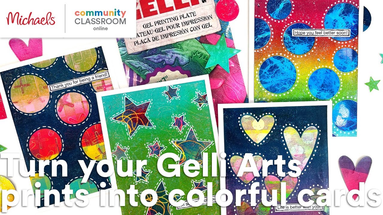 Online Class: Turn your Gelli Arts prints into colorful cards ...