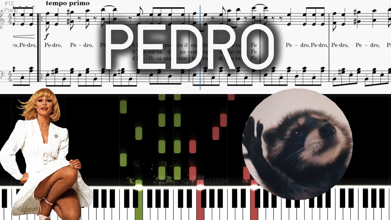 Raffaella Carrà - Pedro (original) | FREE PIANO SHEETS - YouTube