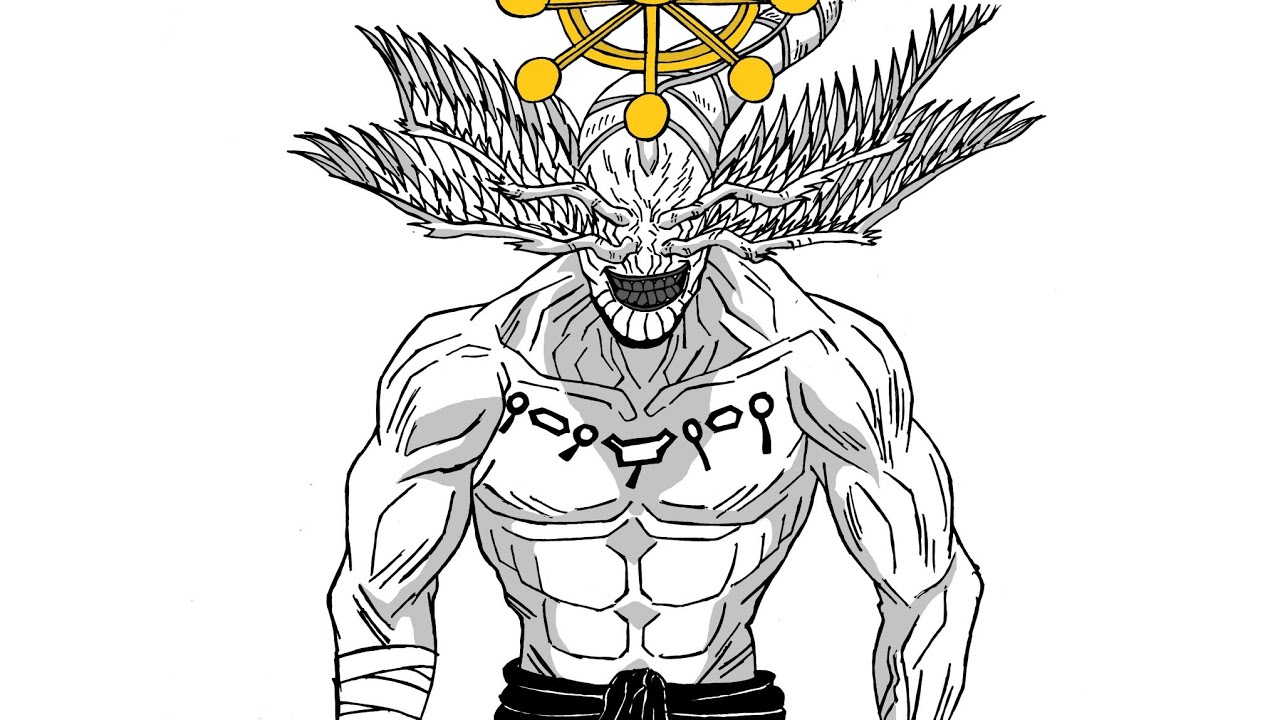 How To Draw Mahoraga |Step by Step | jujutsu kaisen | drawing tutorial ...