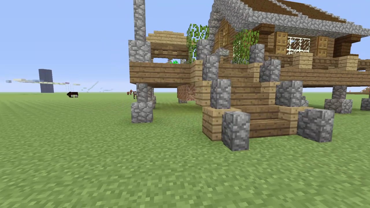 Minecraft rustic house tutorial - YouTube