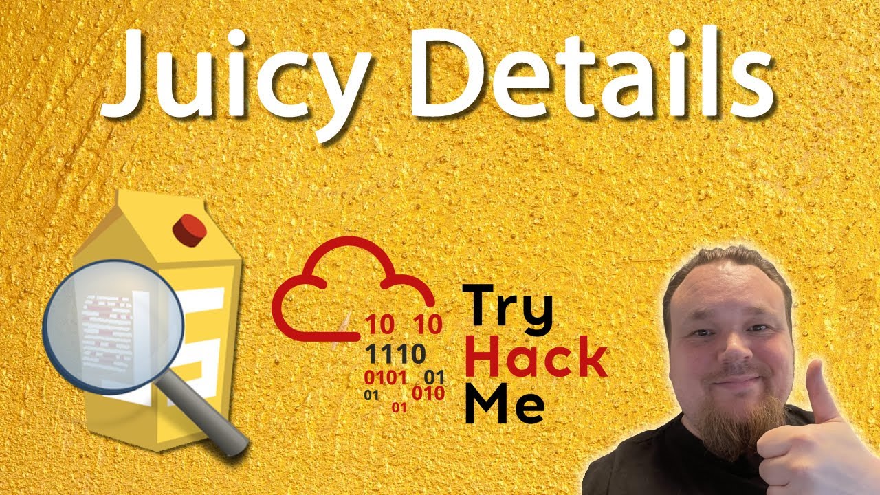 TryHackMe! Juicy Details - Blue Team Soc Room - YouTube