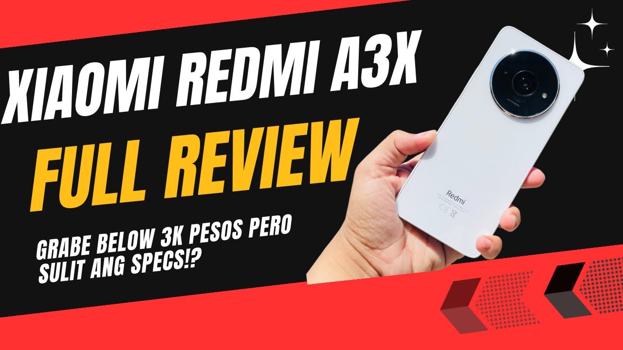 XIAOMI REDMI A3X FULL REVIEW: BELOW 3K PESOS PHONE LANG ITO SUPER SULIT ...