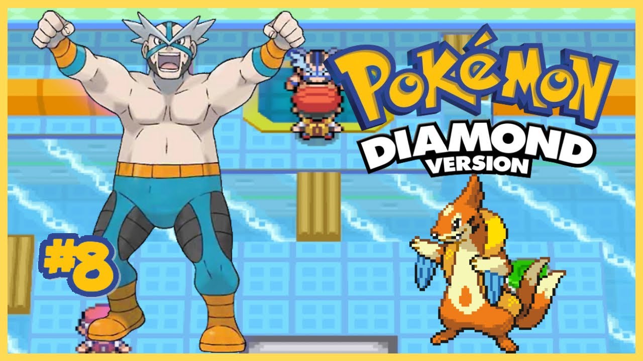 Defeating Wake! Pokemon Diamond Playthrough Part 8 - YouTube