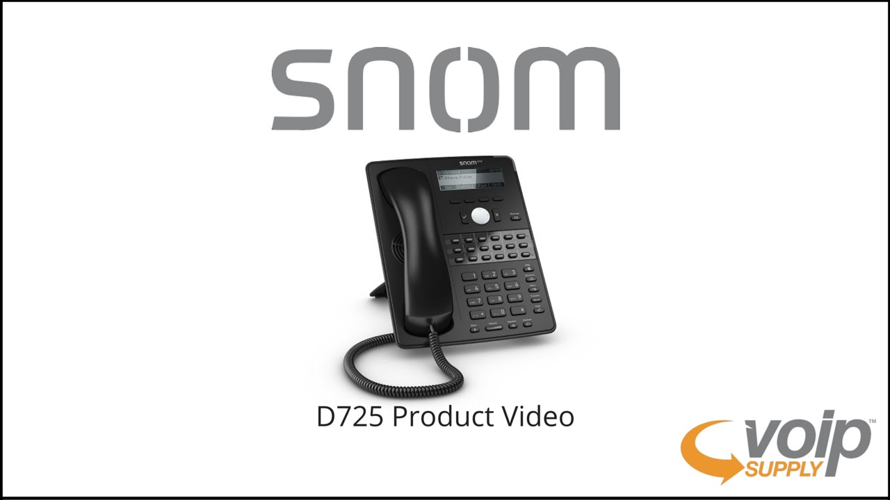 Snom D725 Product Video | VoIP Supply - YouTube